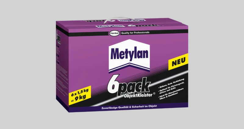 Henkel, Metylan 6pack Objektkleister - prahl_recke Kreativagentur